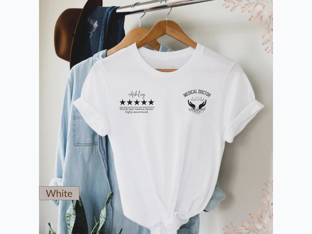 Personalized Doctor Shirt Custom Physician Tshirt Gift for Doctor Gift ...