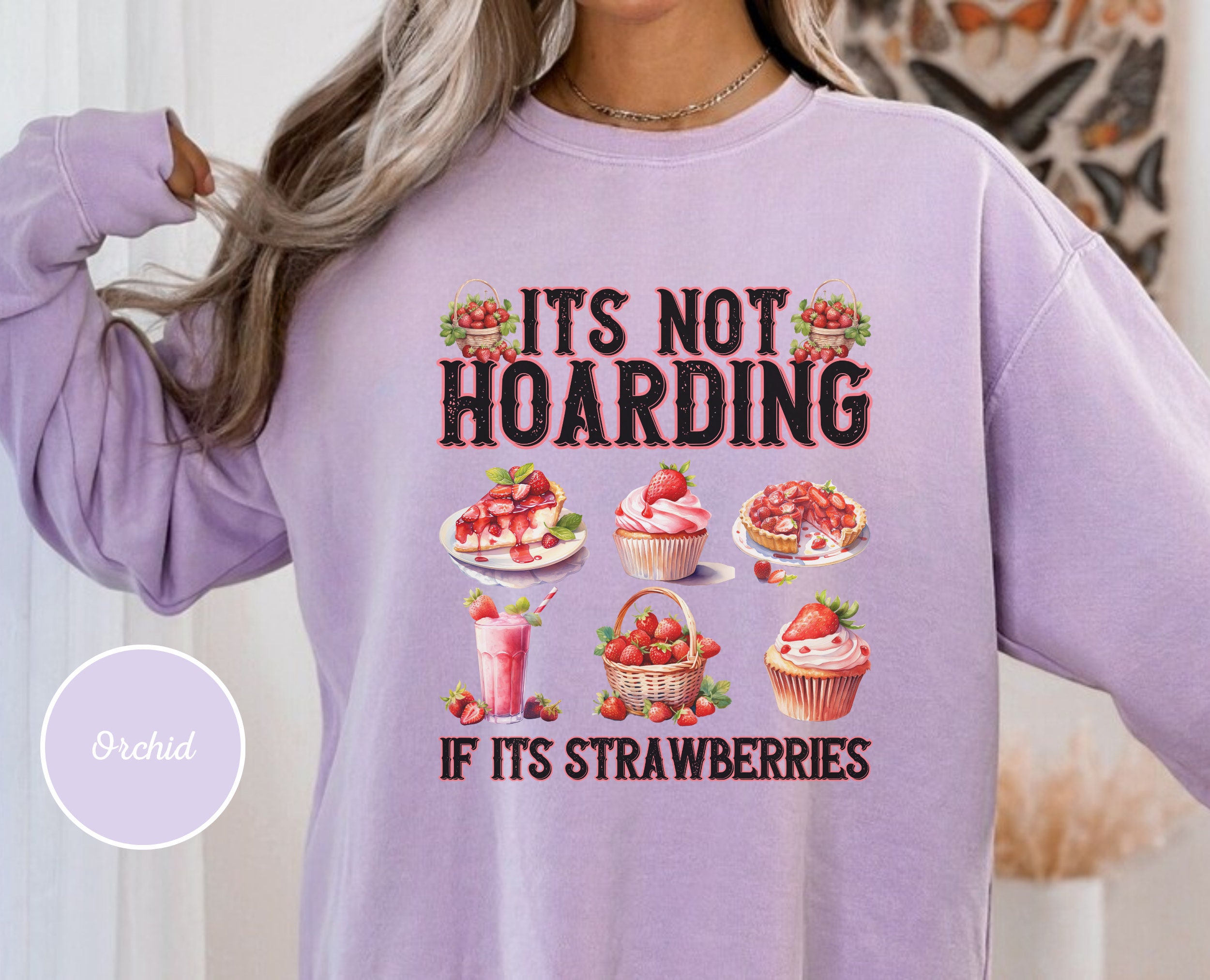Strawberry Sweatshirt Strawberry Lover Gift Strawberry Sweater ...