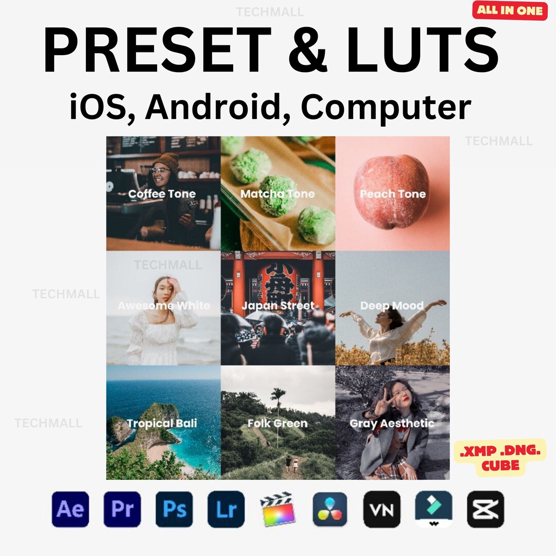 Lightroom Preset & Video Luts for Ios, Android, and Desktop - Etsy