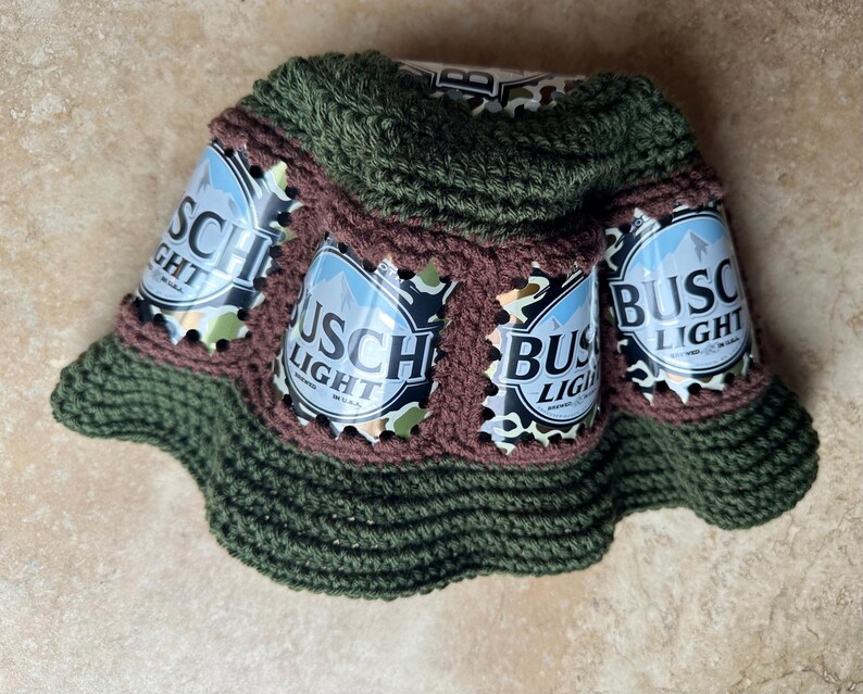 Busch Light Crochet Beer Can Bucket Hat - Ready to Ship - Etsy