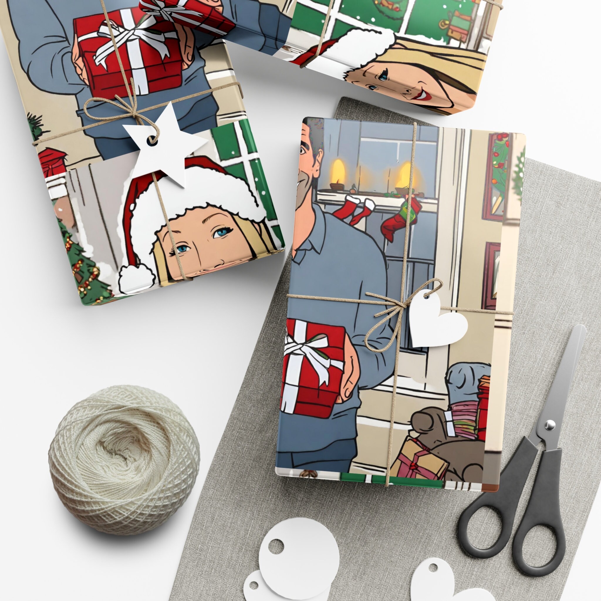 Friends Themed Christmas Gift Wrap Papers - Etsy