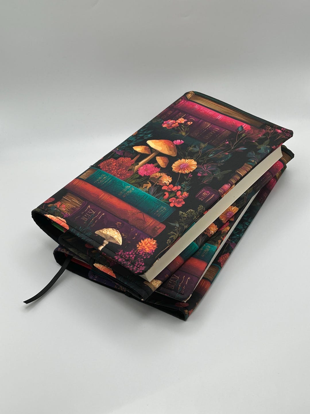 Handmade Hardback Adjustable Book Cover | Fabric Dust Jacket | Wild ...
