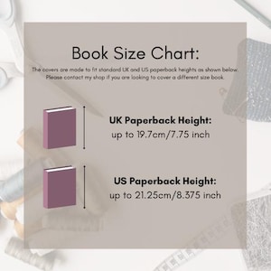 Handmade Paperback Adjustable Book Cover | Fabric Dust Jacket | Navy ...