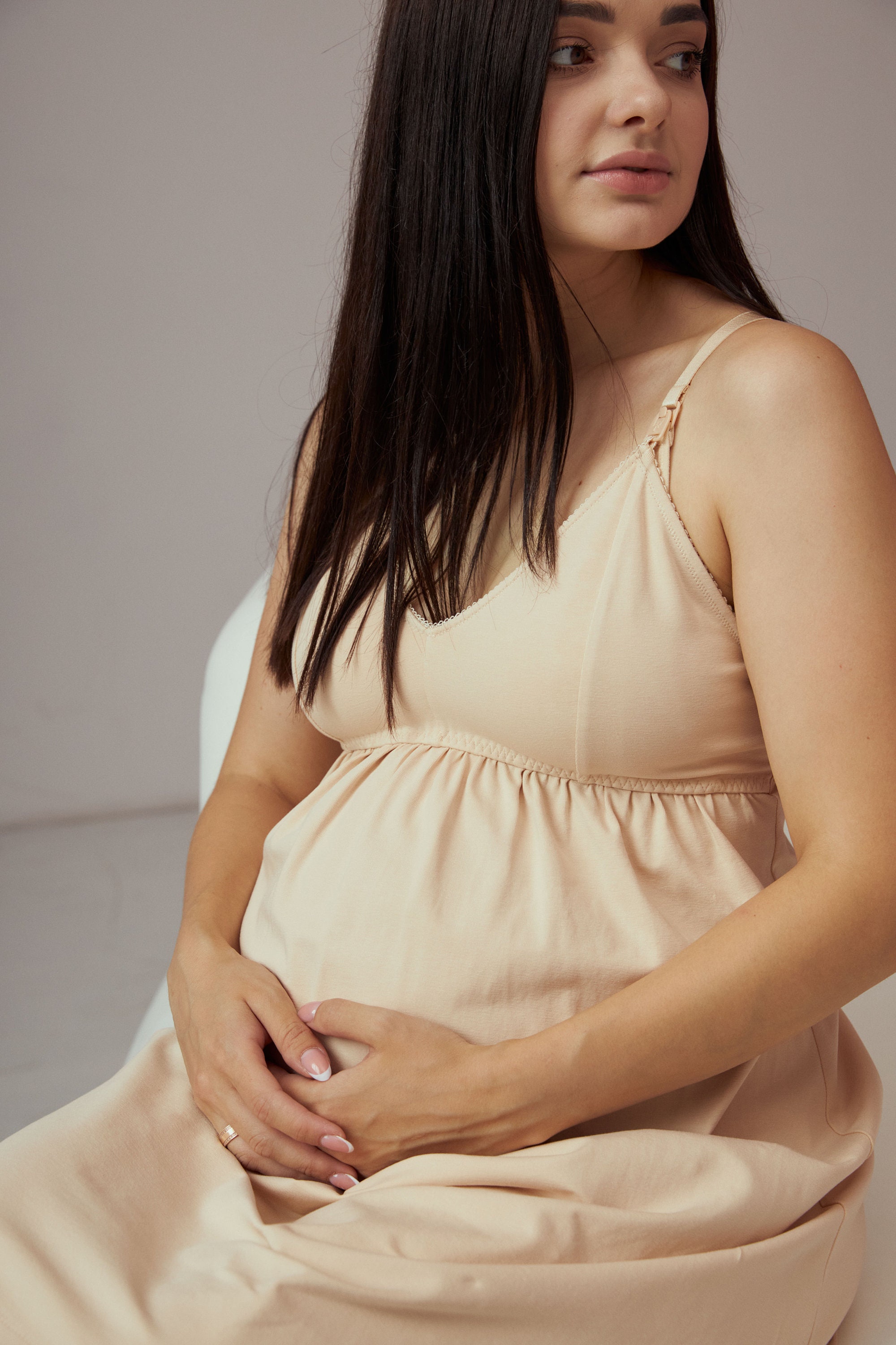 Custom Maternity Nightwear / Nightdress and Robe for Pregnant / Dress ...