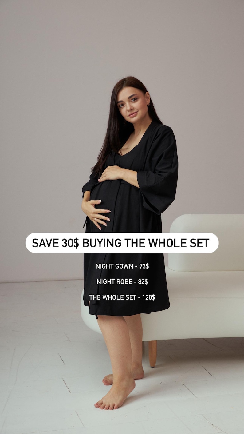 Maternity Delivery Robe & Gown – Beautiful Practical for the Hospital ...