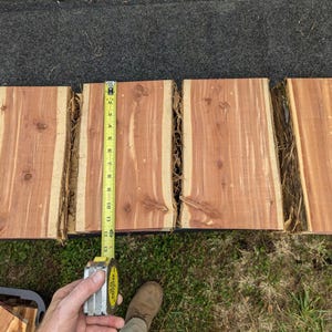 18" Rough Cut 1/2 Inch Thick Live Edge Eastern Red Cedar - Etsy