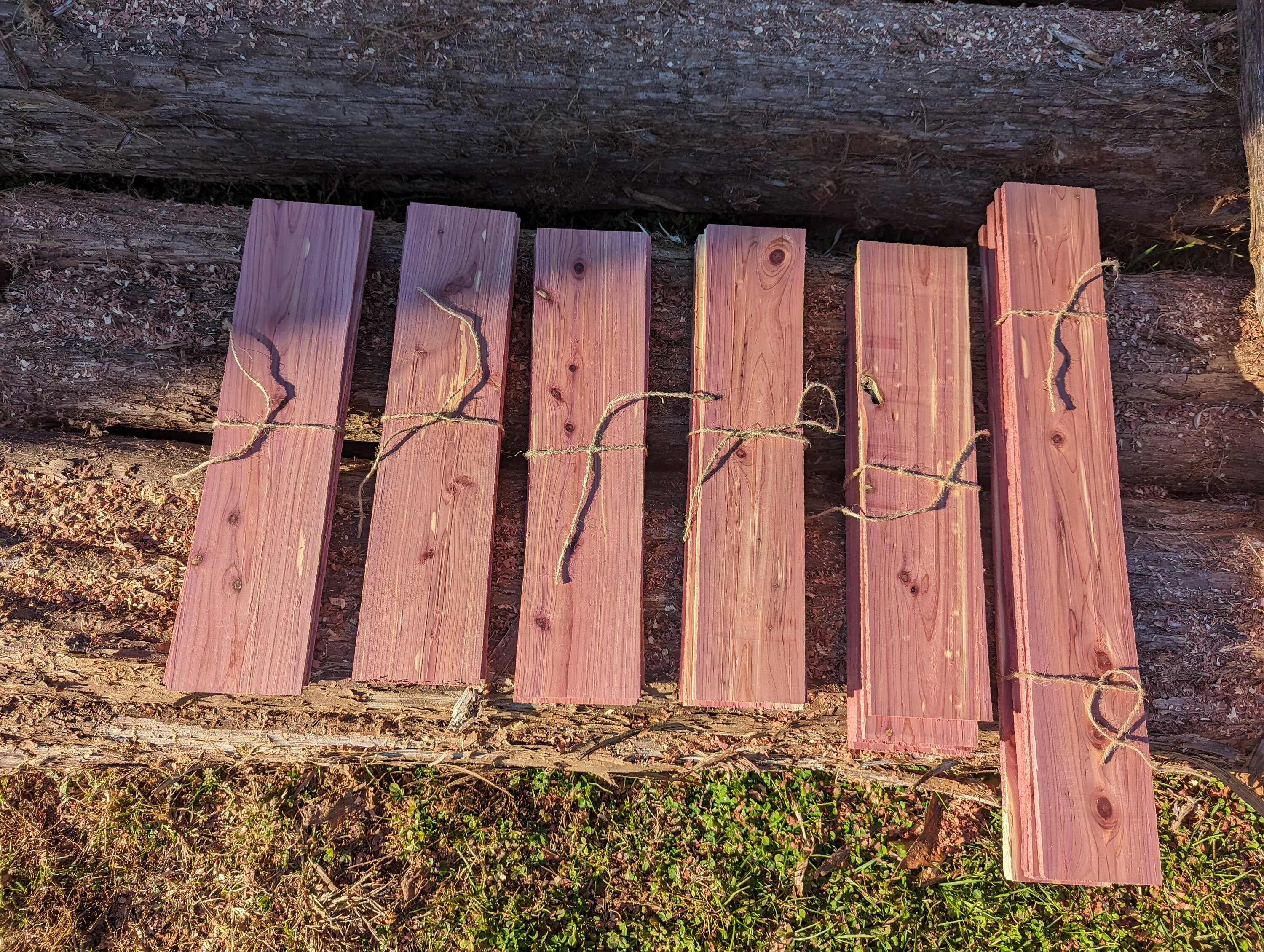 Bundle of Planed 4 Eastern Red Cedar Shims, Approximately 16 Inches X 1 ...