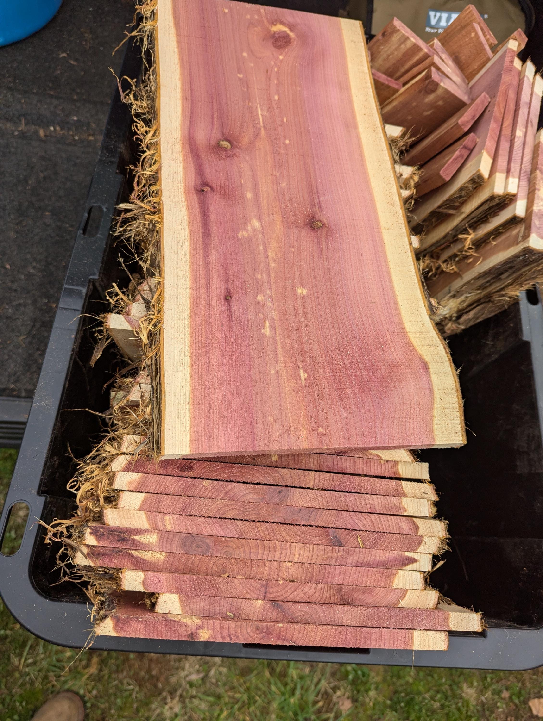 12" Planed Live Edge Eastern Red Cedar - Etsy