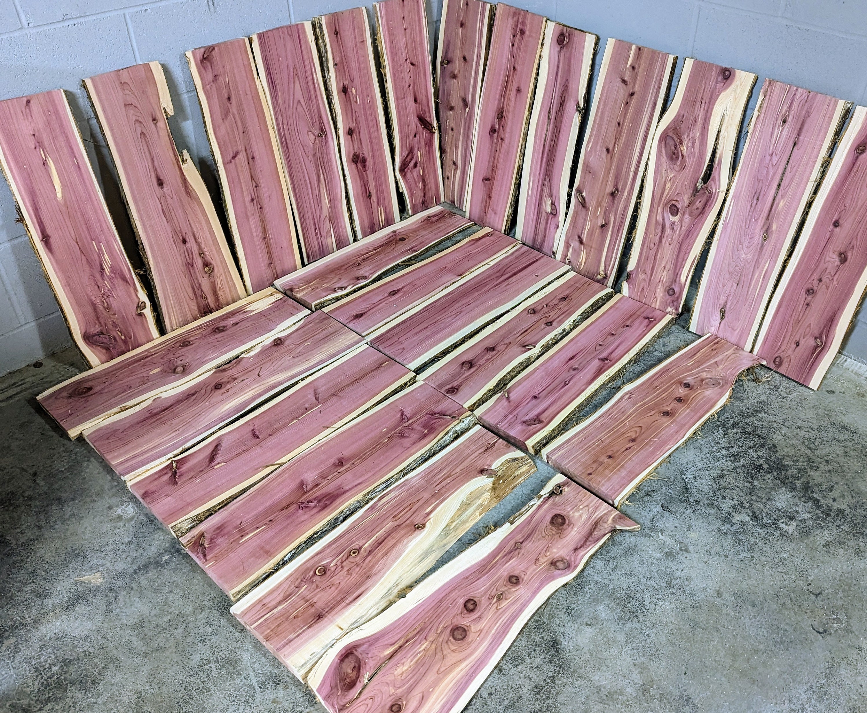 Planed Live Edge Eastern Red Cedar - Etsy