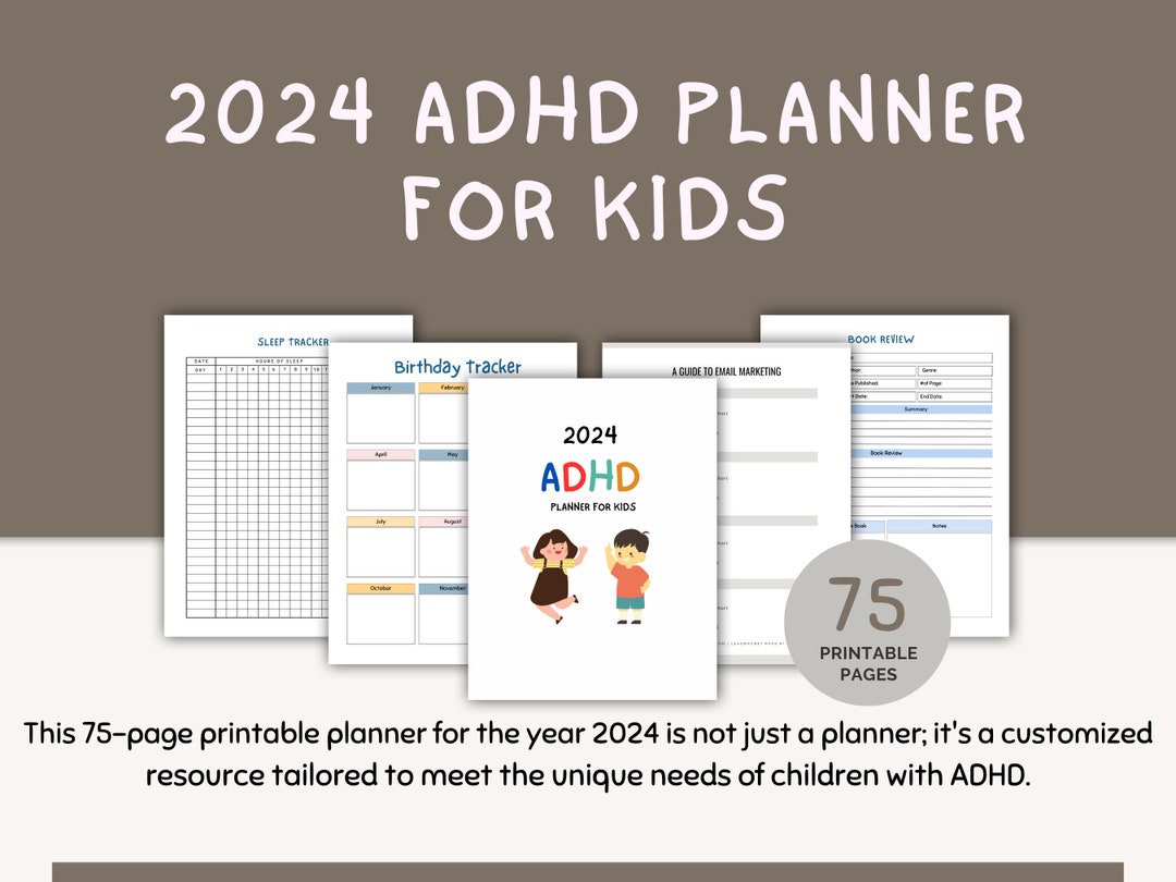 ADHD Printable Planner for Kids ADHD Digital Planner for Kids ADHD ...