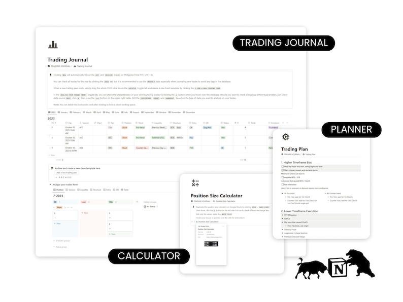 Ultimate Trading Journal and Dashboard for Forex and Crypto, Notion ...