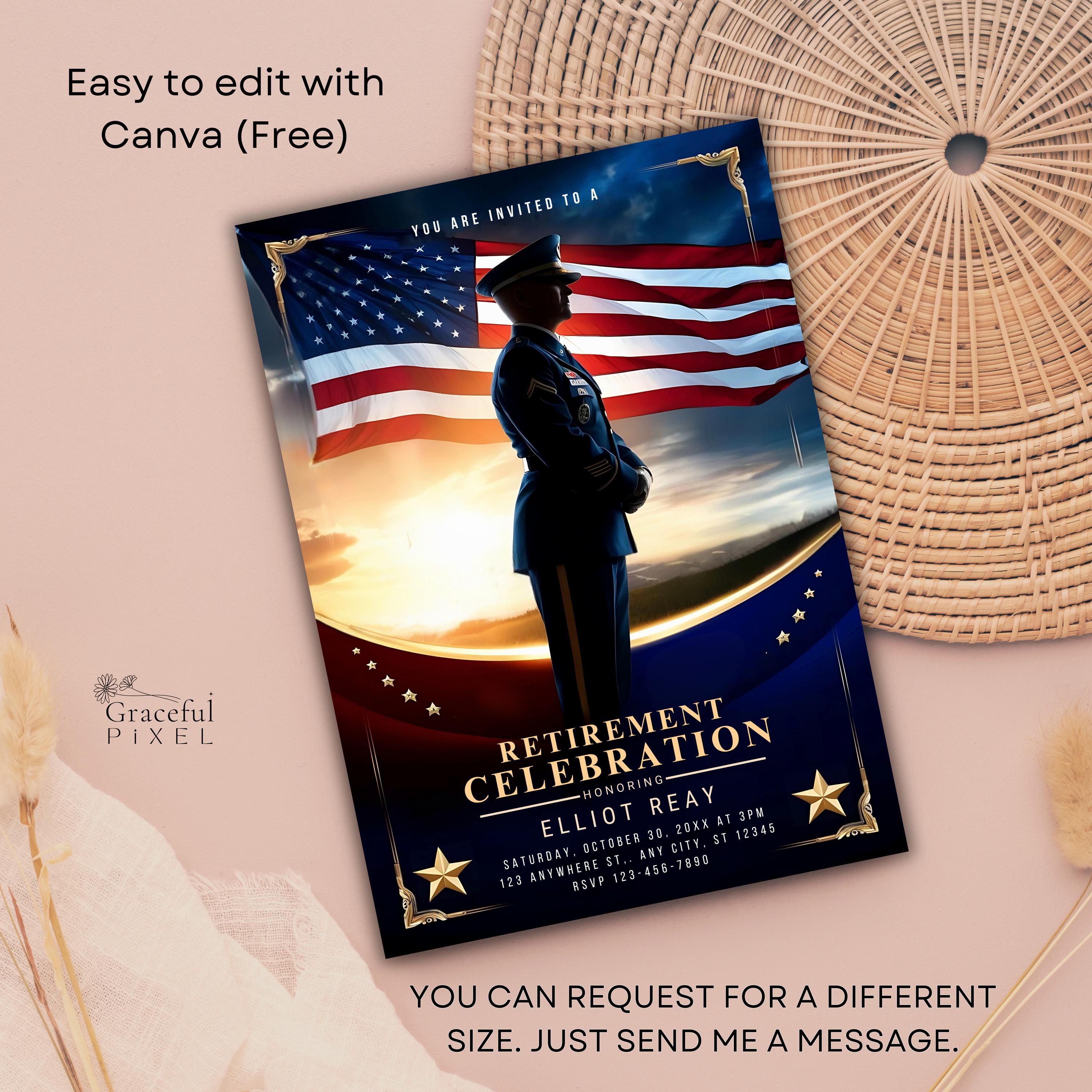 Military Retirement Ceremony Invitation - Personalized Air Force ...
