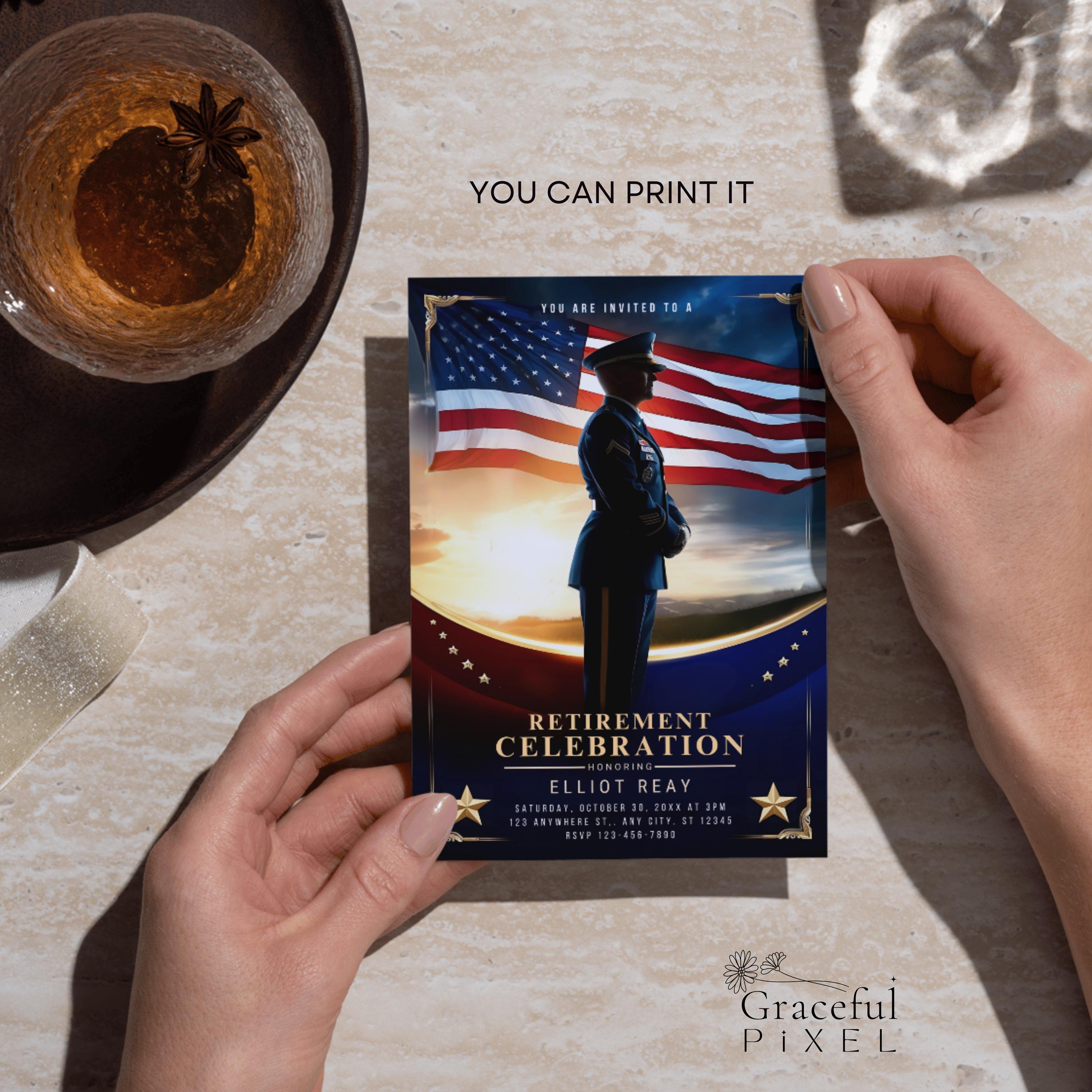 Military Retirement Ceremony Invitation - Personalized Air Force ...