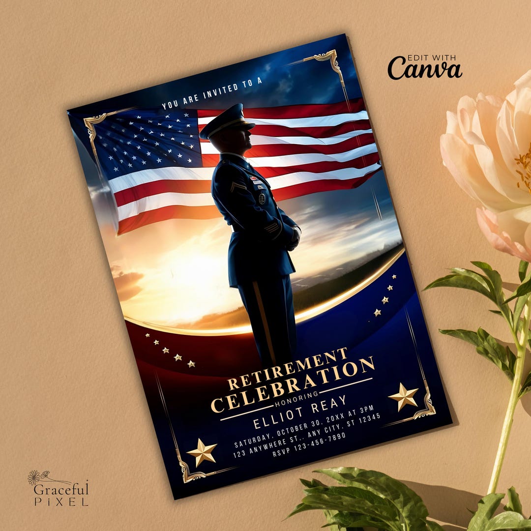 Military Retirement Ceremony Invitation - Personalized Air Force ...