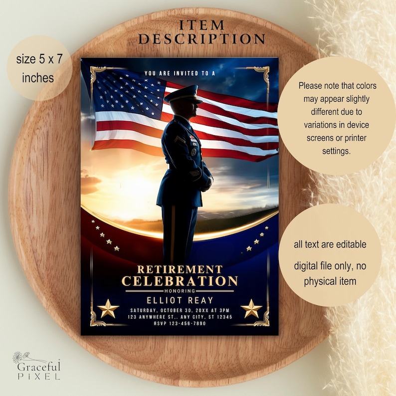 Military Retirement Ceremony Invitation - Personalized Air Force ...