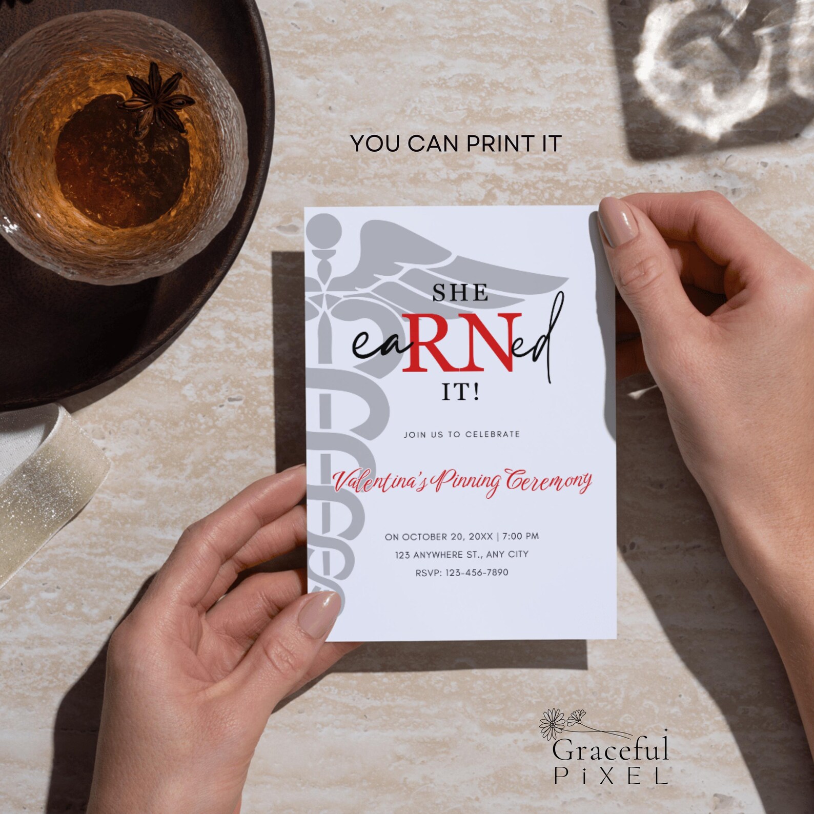 RN Graduation Invitation, Nurse Invite, Nurse Pinning Invitation, Nurse ...