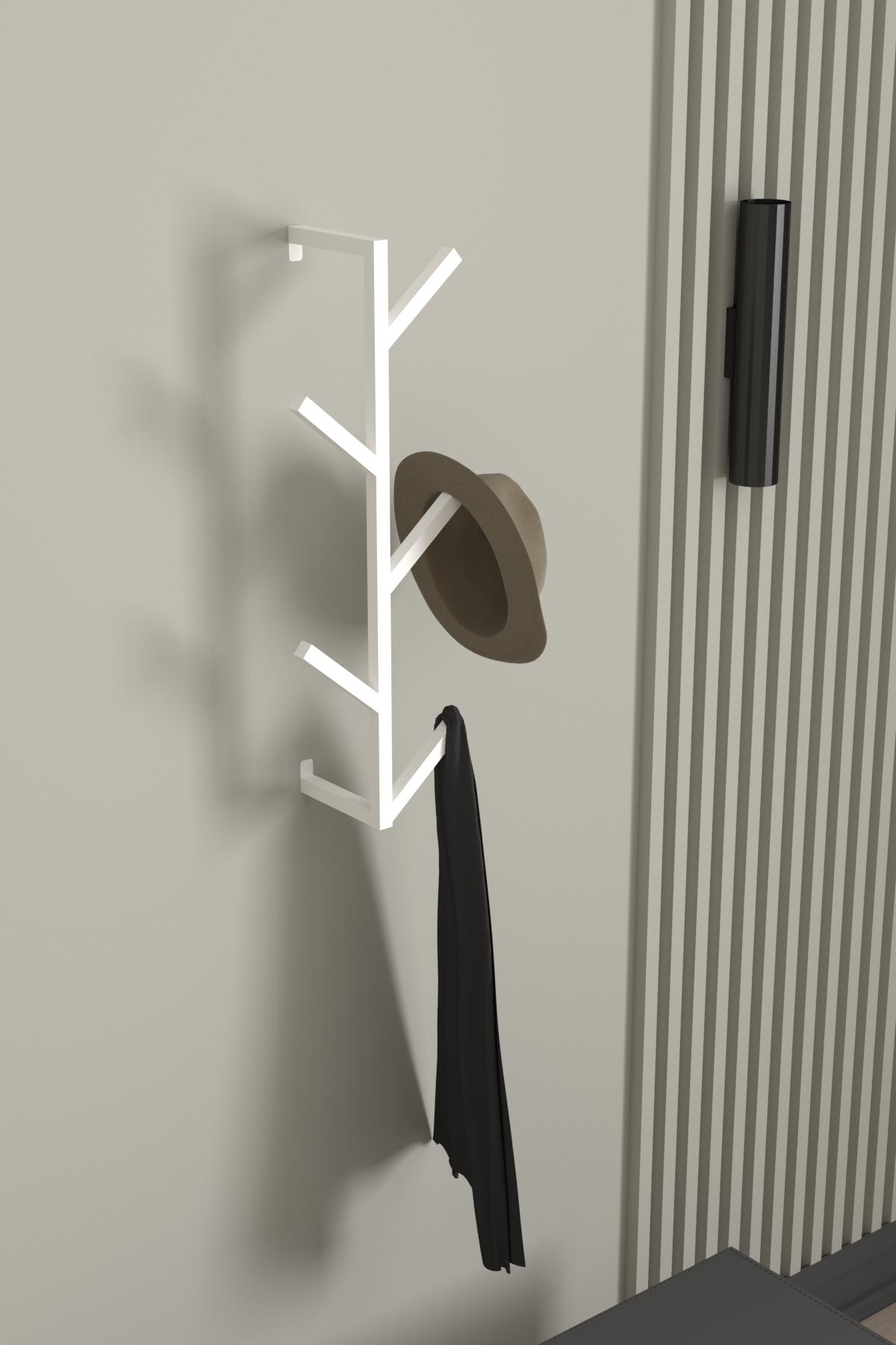 Wall-mounted Coat Rack - Stack, Space-saving Design for Hats, Coats and ...