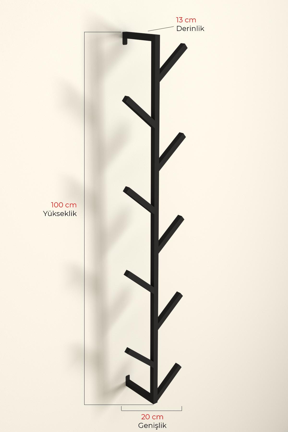 Wall-mounted Coat Rack - Stack, Space-saving Design for Hats, Coats and ...