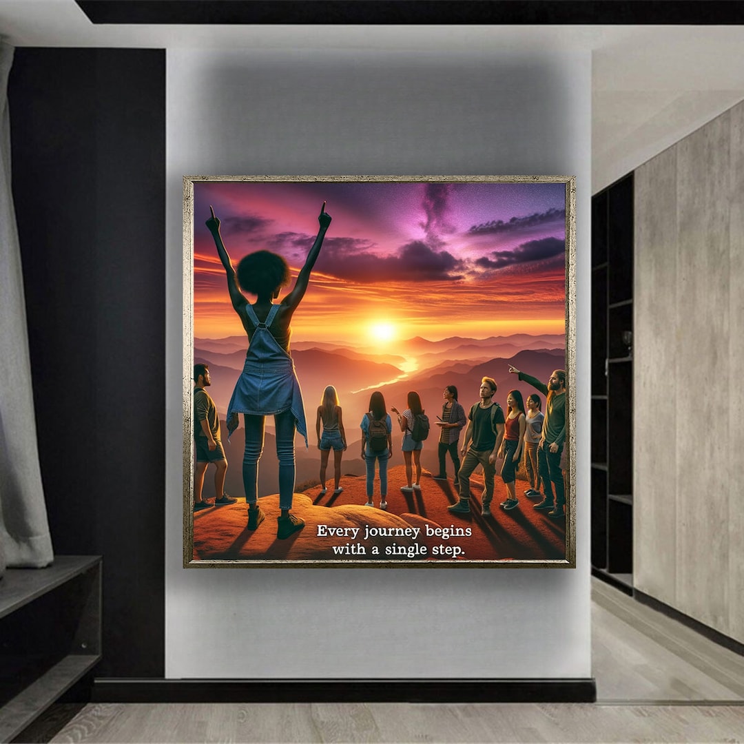 Motivation Quote Art, Inspiring Words Canvas, Motivation Poster Print ...