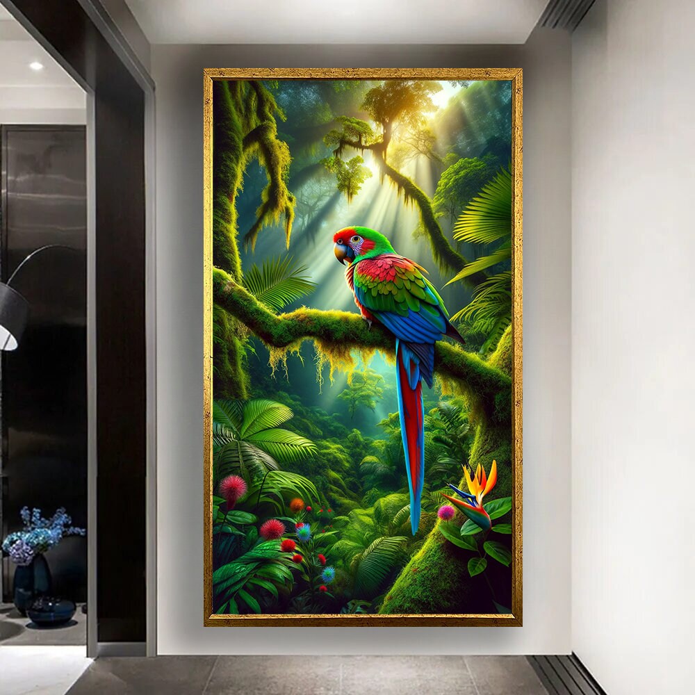 Animal Parrot Print,animal Rain Forest, Animal Art Print, Animal ...