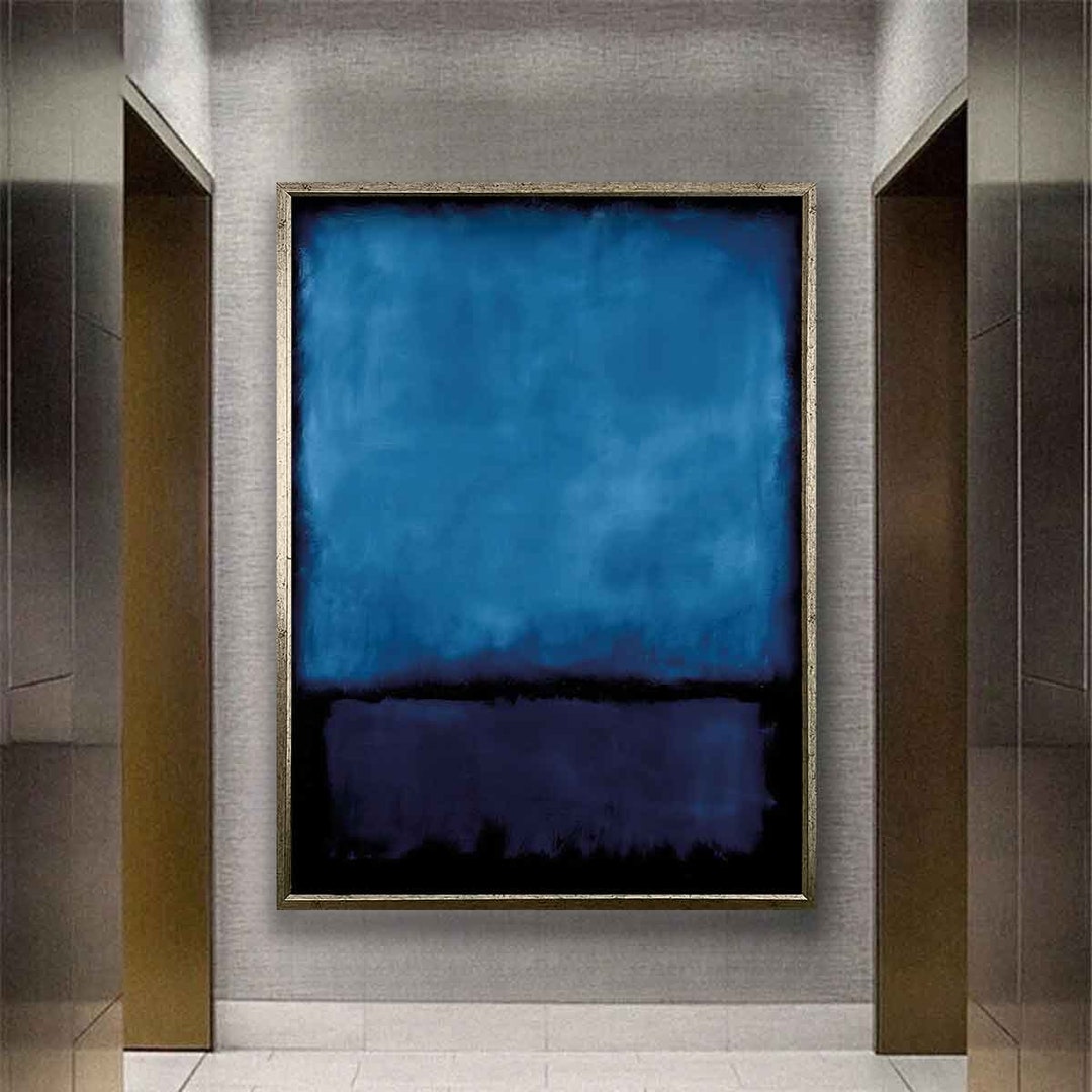 Mark Rothko Painting,mark Rothko Blue Art,rothko Art Print,mark Rothko ...