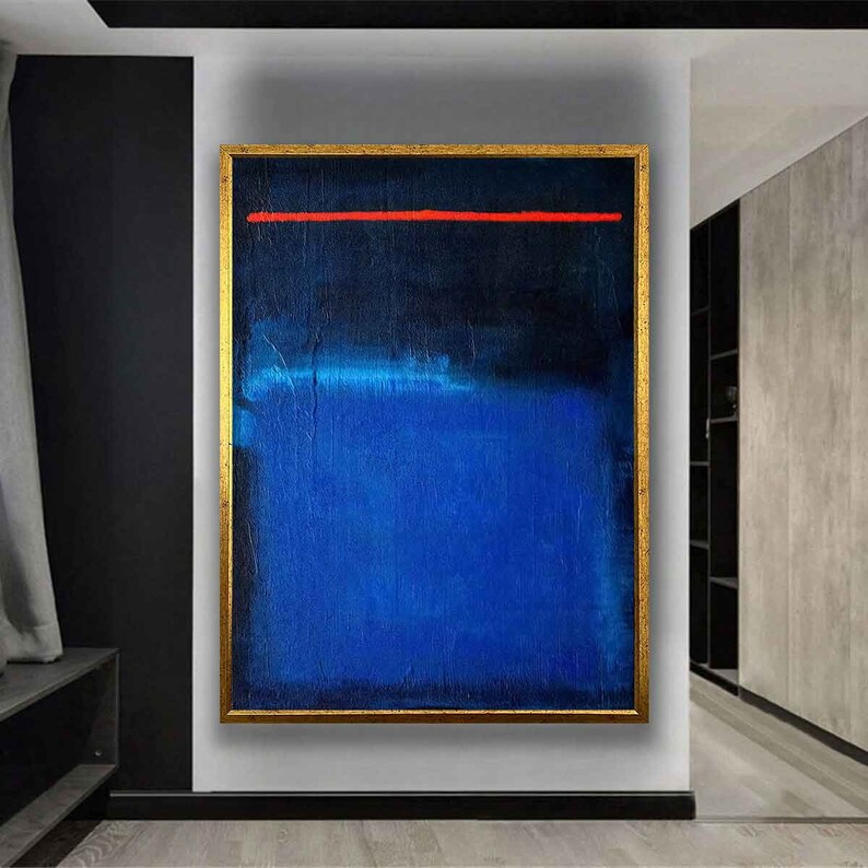 Rothko Blue Pattern Art,mark Rothko Wallpaint,mark Rothko Canvas ...