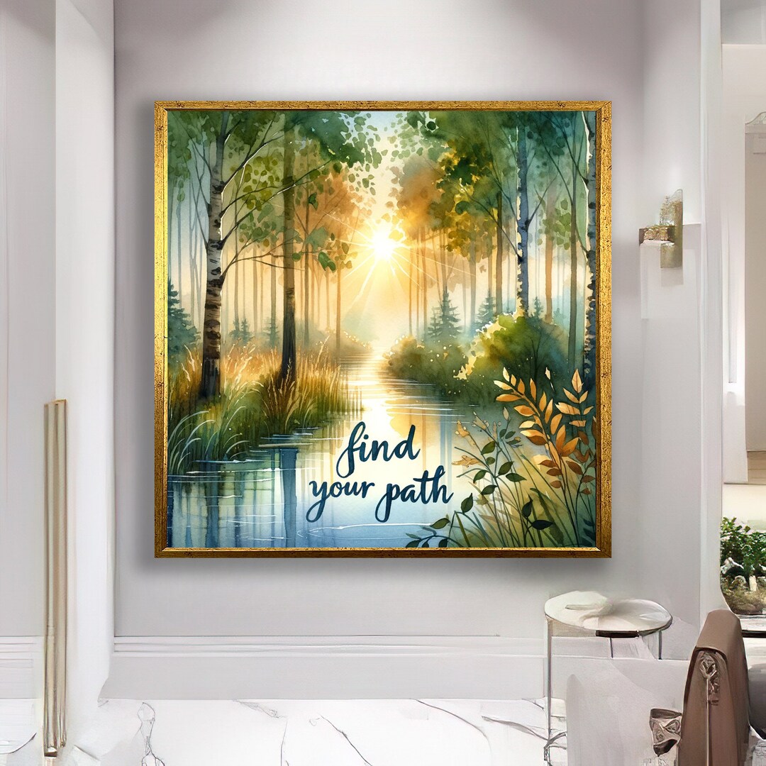 Motivational Find Your Path,motivation Quote Art, Inspiring Words Canvas,motivation Poster Print ...