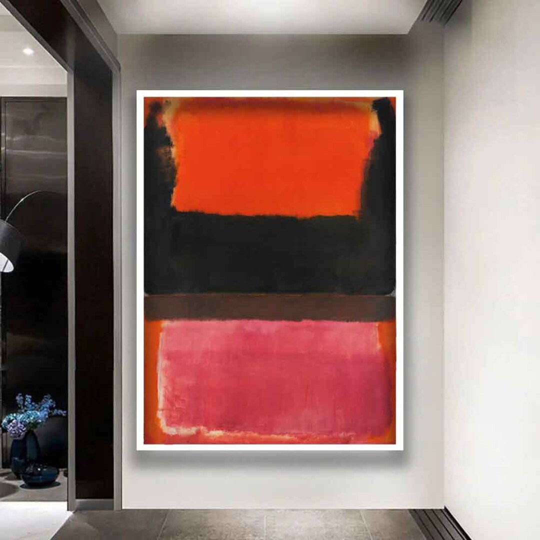 Mark Rothko Pink Canvas, Mark Rothko Black Art, Mark Rothko Painting ...