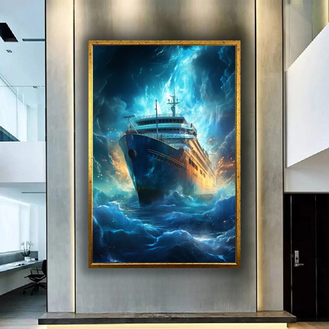 Ship Canvas Art, Ship Canvas Journey , Ship Canvas Art, Boat Art Print ...