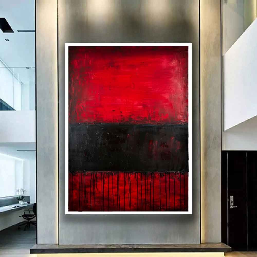 Mark Rothko Red Canvas, Mark Rothko Black Art, Mark Rothko Painting ...