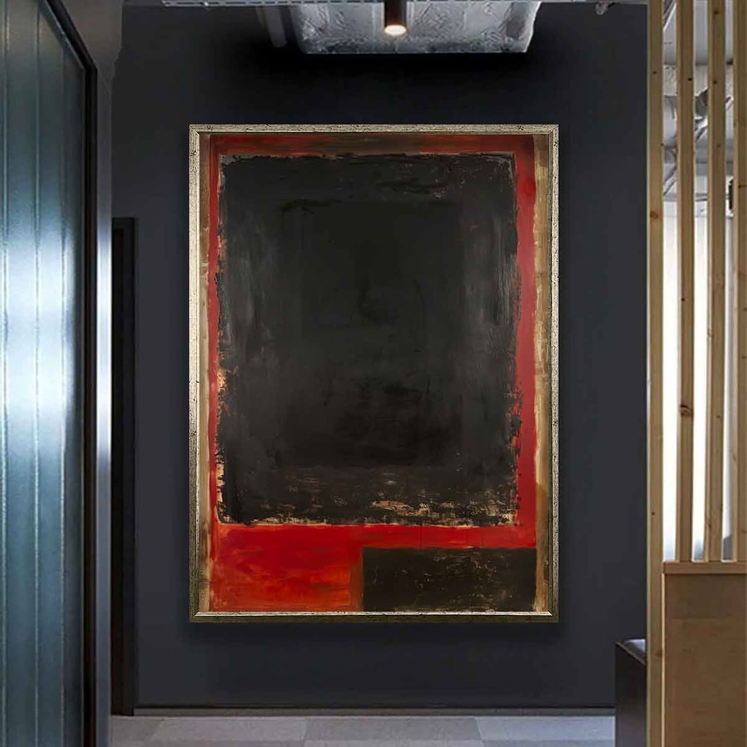 Mark Rothko Black Canvas, Mark Rothko Red Art, Mark Rothko Painting ...