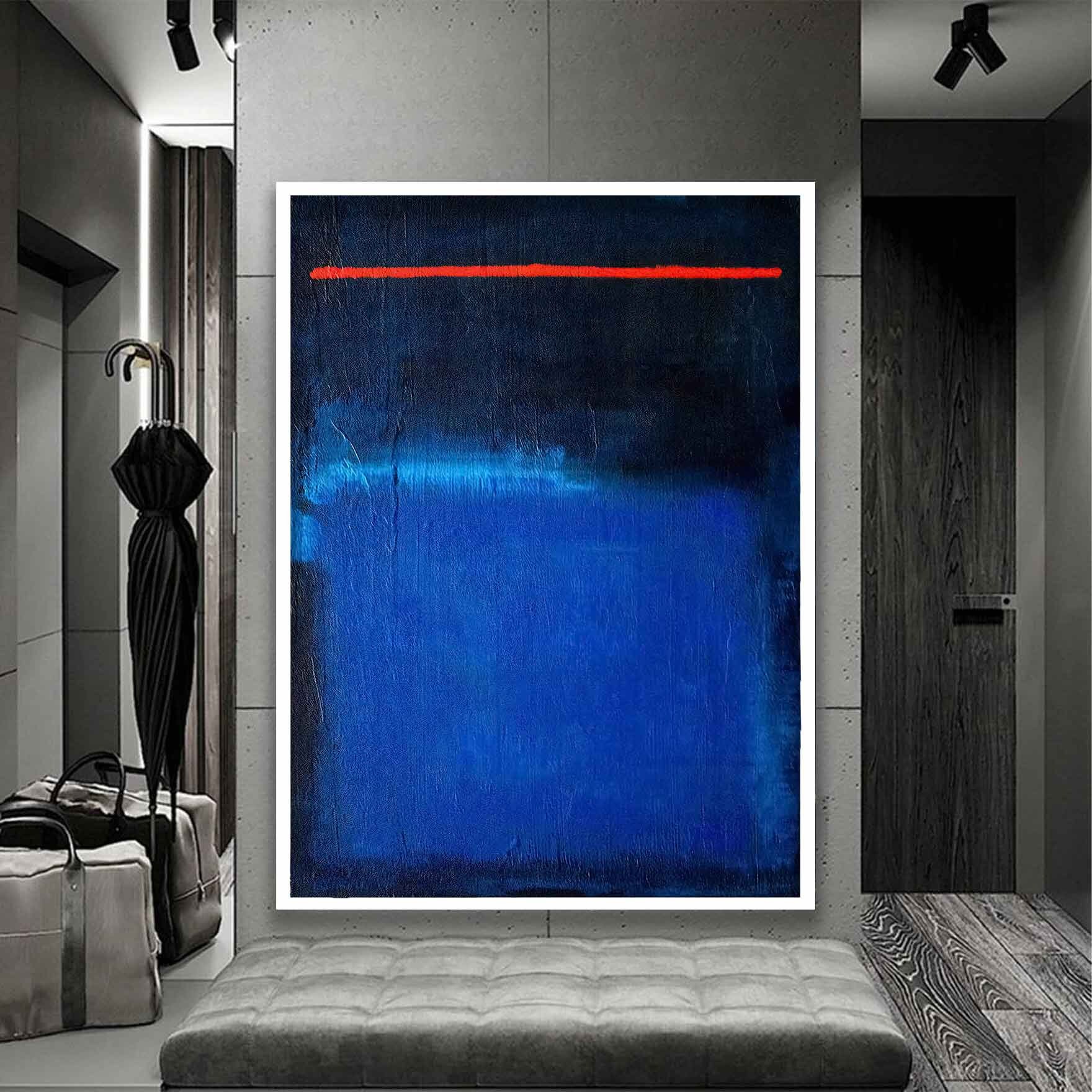 Rothko Blue Pattern Art,mark Rothko Wallpaint,mark Rothko Canvas ...