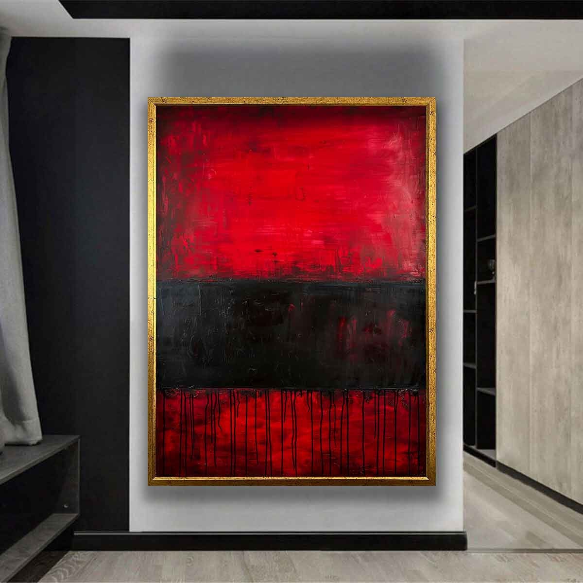 Mark Rothko Red Canvas, Mark Rothko Black Art, Mark Rothko Painting ...