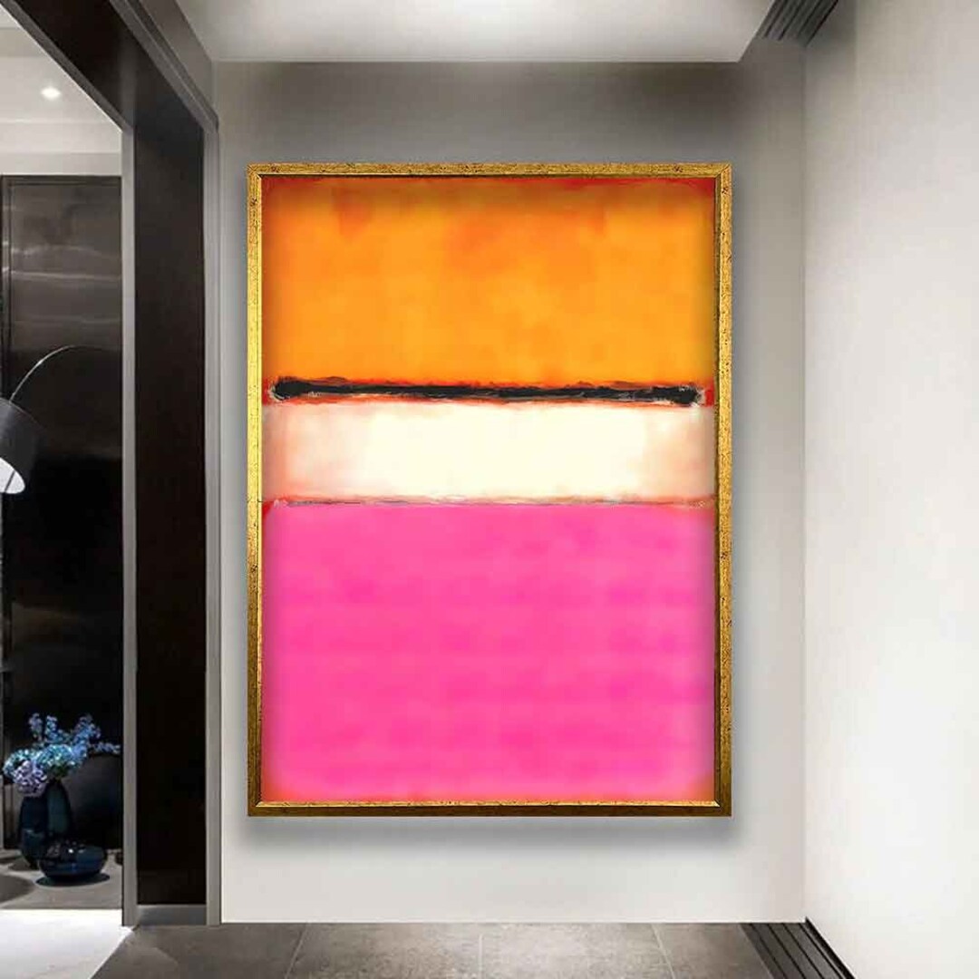 Rothko Pink Print,mark Rothko Wallpaint,mark Rothko Canvas, Rothko Art ...
