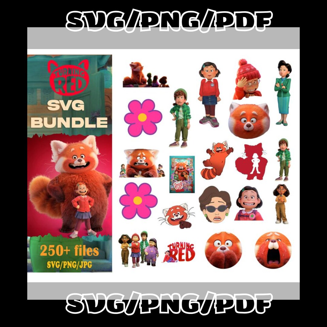 250 Files Turning Red Bundle Svg, Printable Cliparts Transparent Files ...