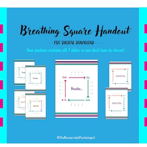 BOX BREATHING Handouts the 'breathing Square', Square Breathing ...