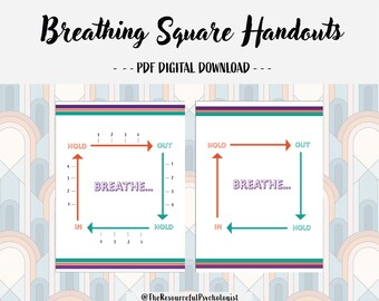 BOX BREATHING Handouts the 'breathing Square', Square Breathing ...