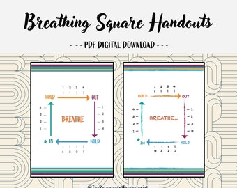 BOX BREATHING Handouts --- the 'breathing Square', Square Breathing ...