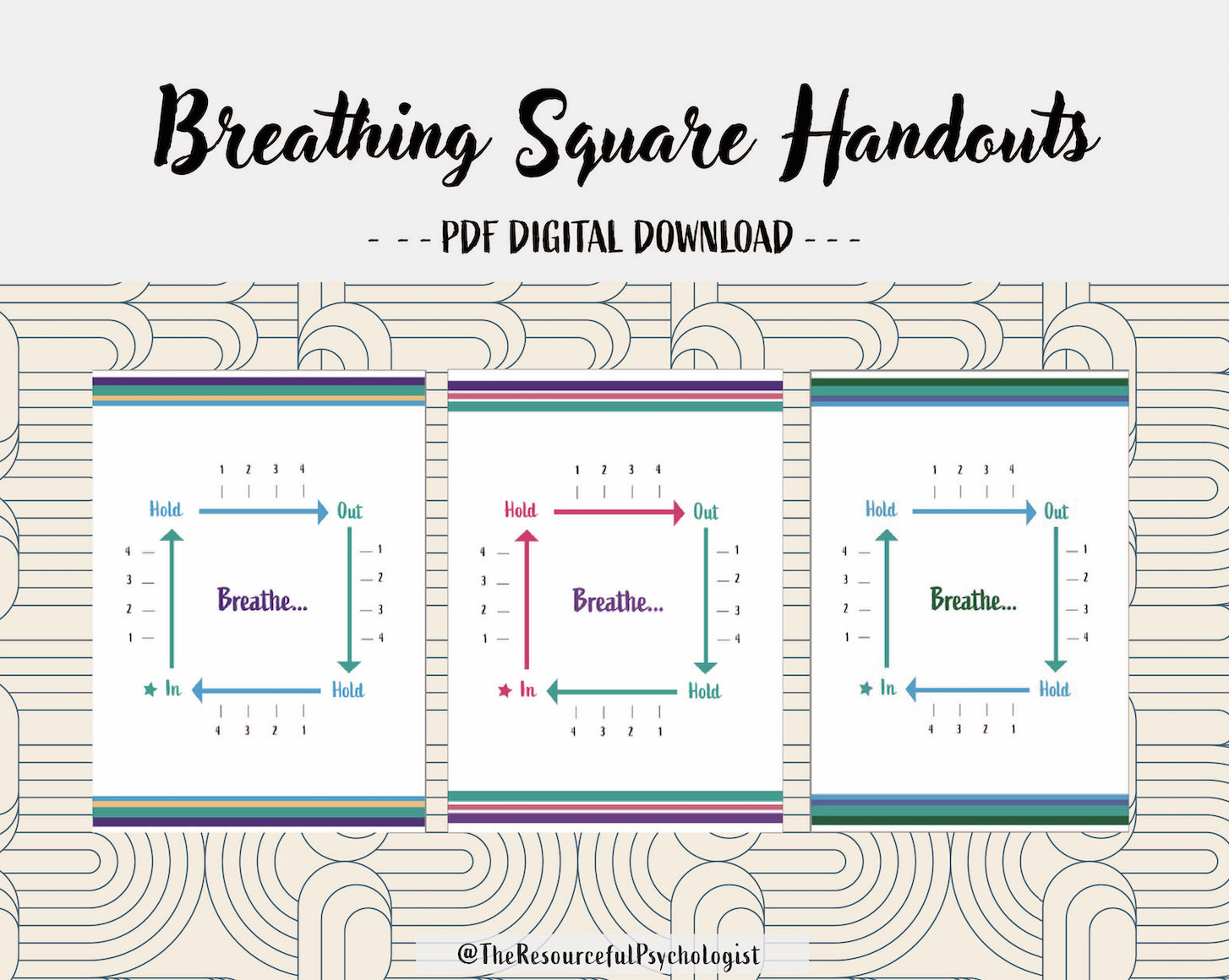 BOX BREATHING Handouts --- the 'breathing Square', Square Breathing ...