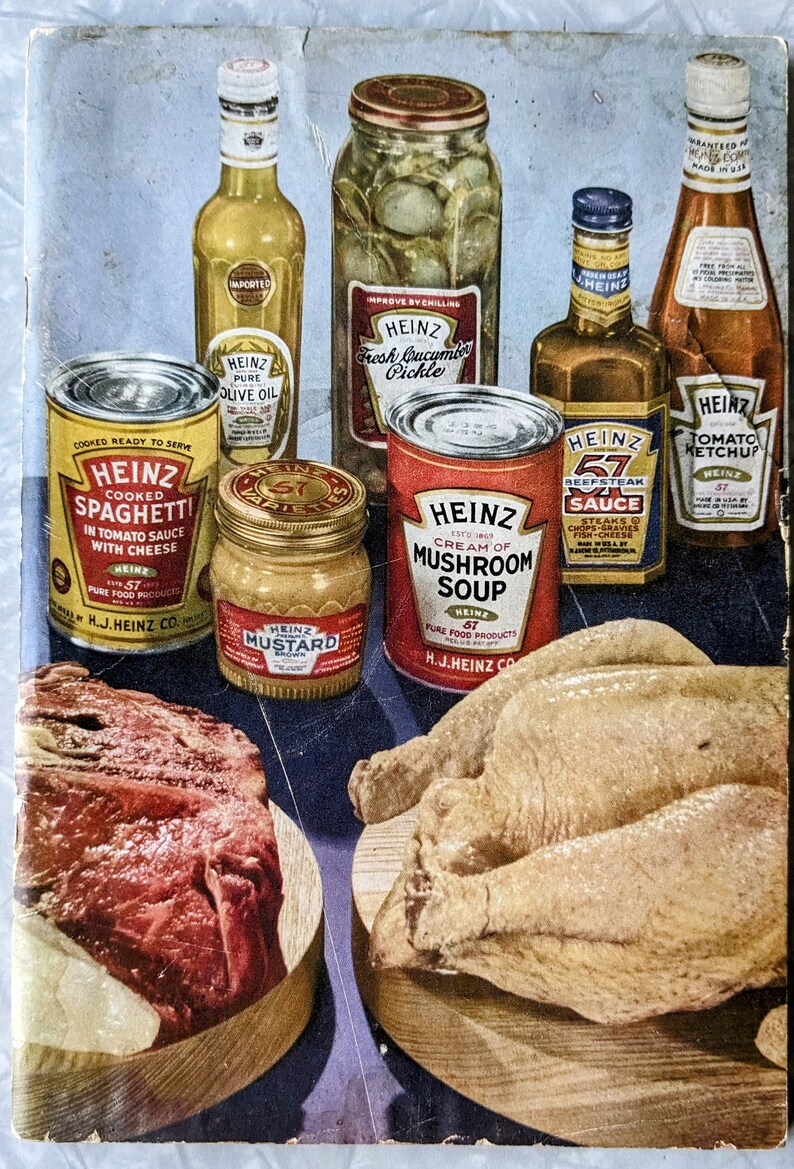 1937 Antique the Heinz Book of Meat Cookery One Dish Meats Vintage ...