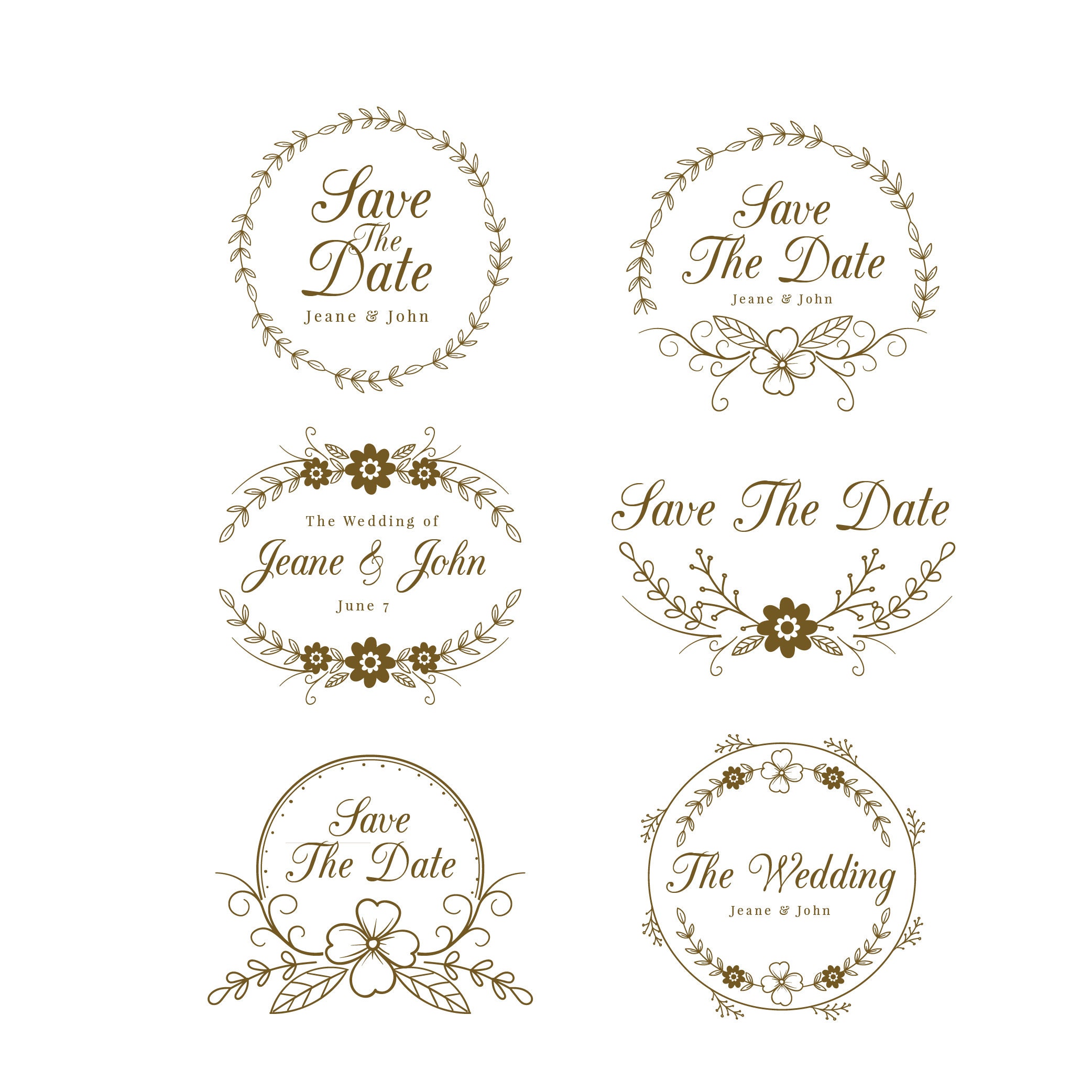 Custom Wedding Stickers: Personalized Labels - Etsy