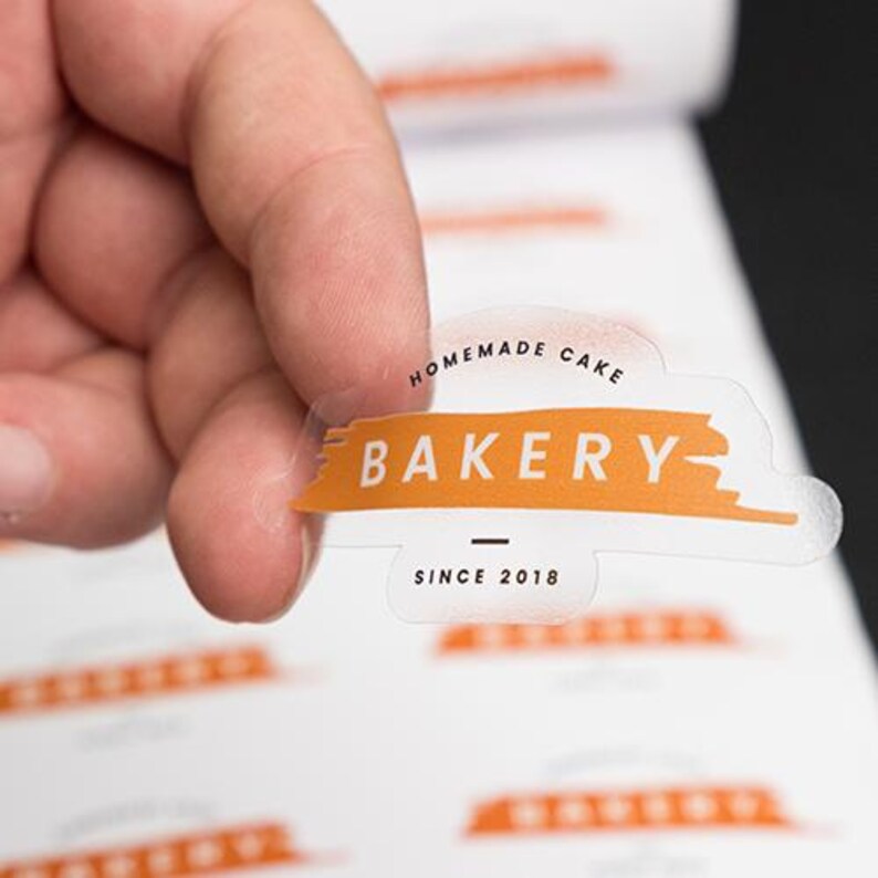 500 Custom Clear Sticker, Die Cut Sticker, Personalized Waterproof Vinyl, Any Shape Custom ...