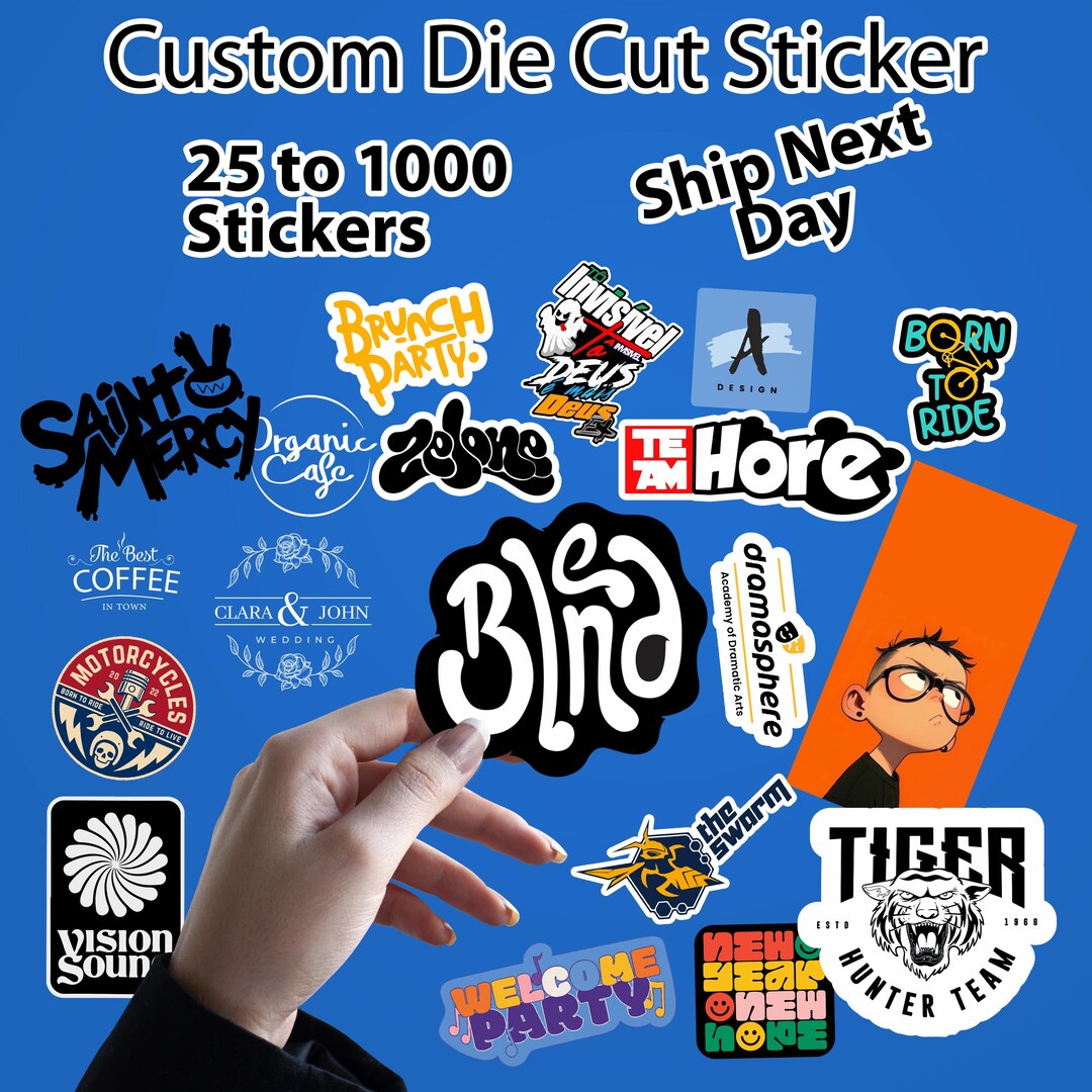 Custom Die Cut Vinyl Sticker, Die Cut Logo Sticker, Sticker, Die Cut ...
