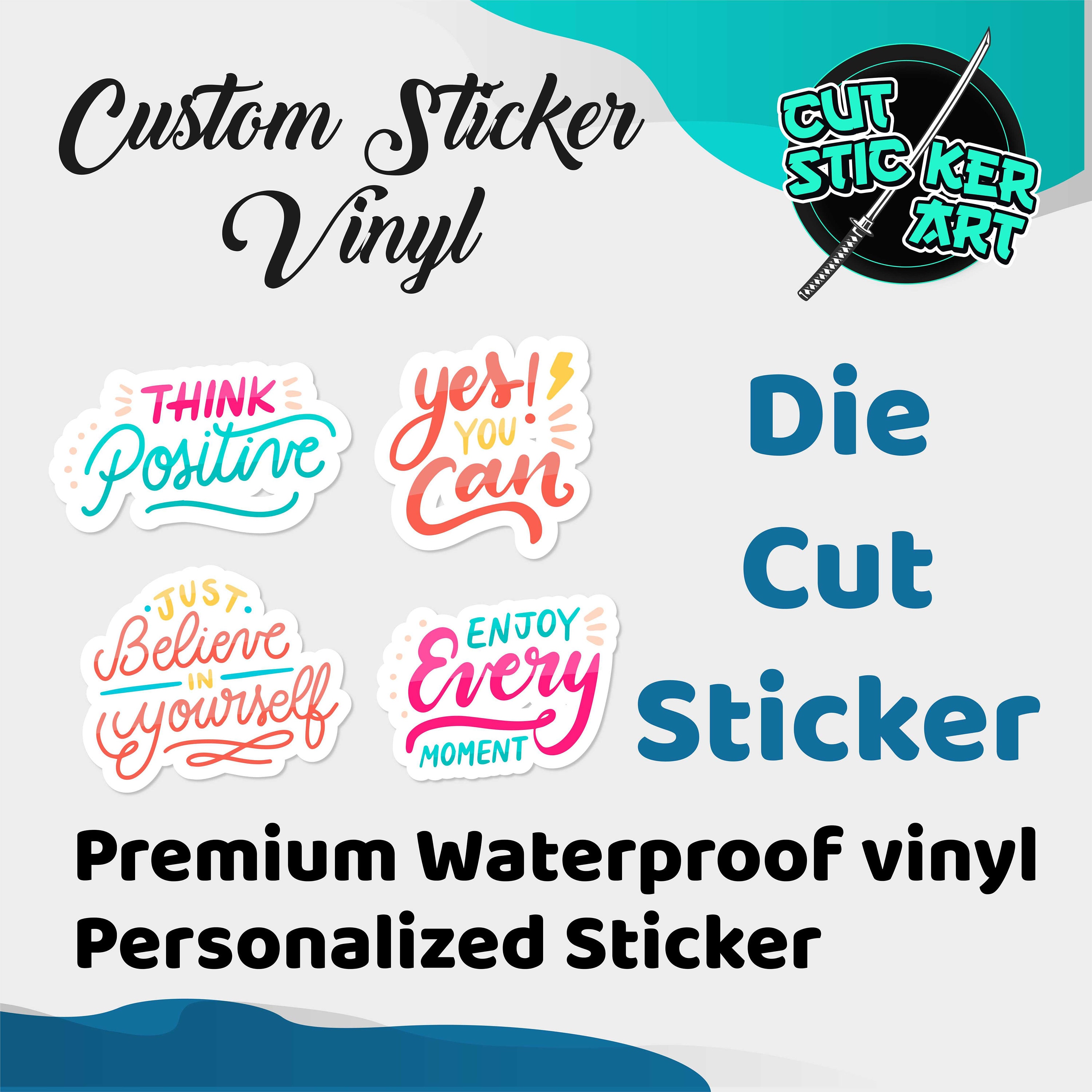 500 Custom Clear Sticker, Die Cut Sticker, Personalized Waterproof ...
