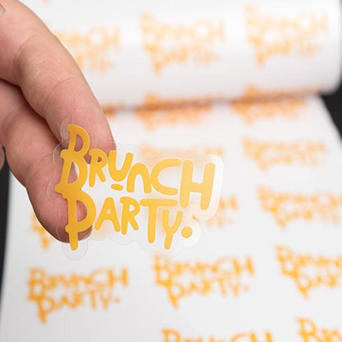 500 Custom Clear Sticker, Die Cut Sticker, Personalized Waterproof ...