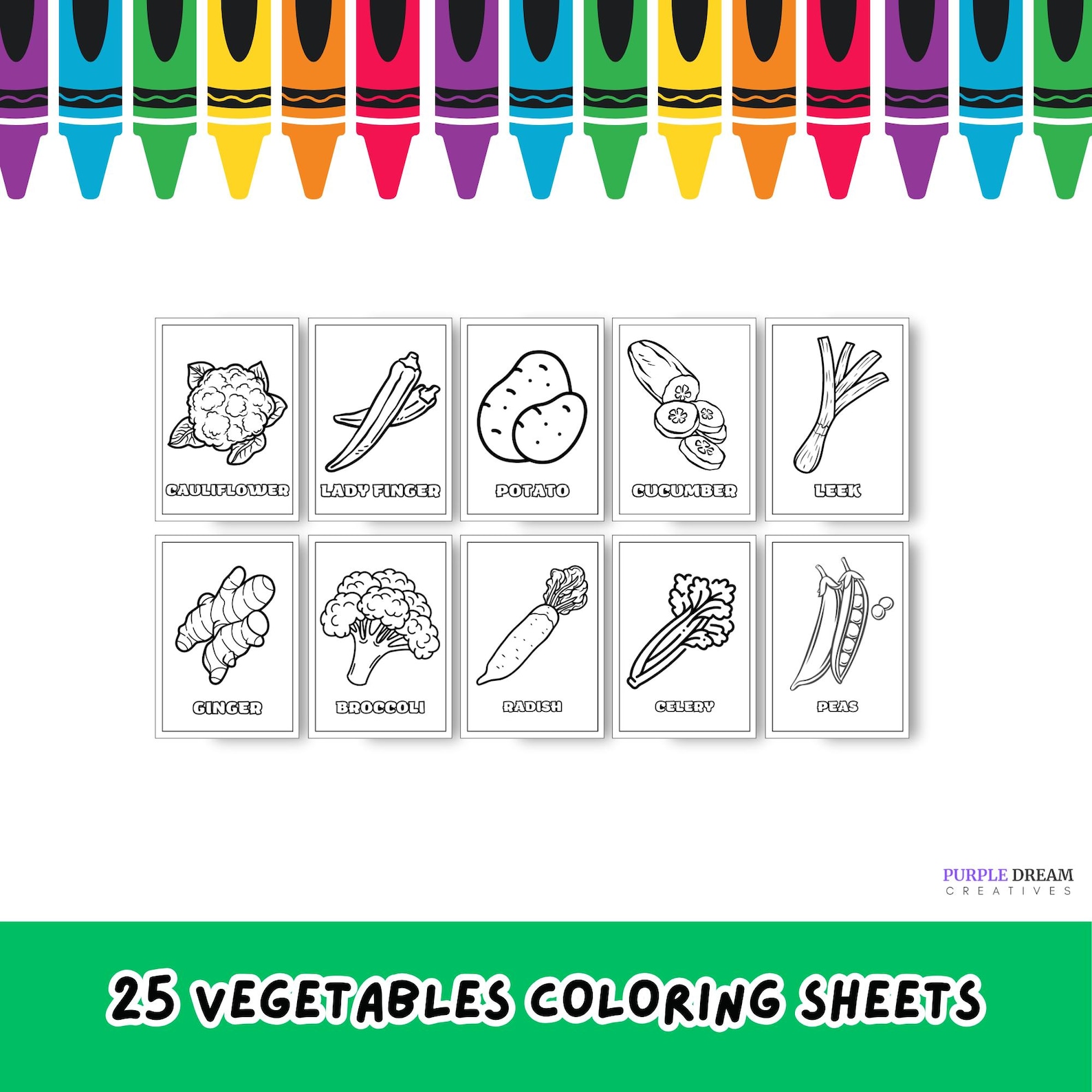 Printable Vegetable Coloring Sheets, Preschool School Activity ...