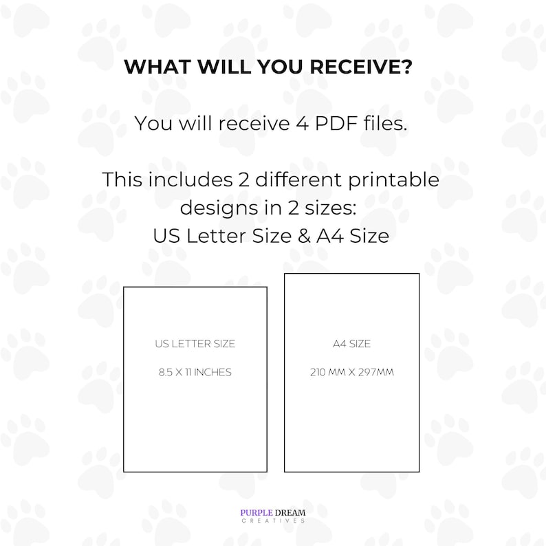 Pet Profile, Pet Profile Printable PDF, Pet Profile Log, Pet Planner ...