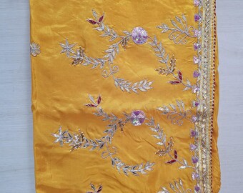 Handmade Designer Gharchola Saree With Gotta Patti Work, Indian Wear ...