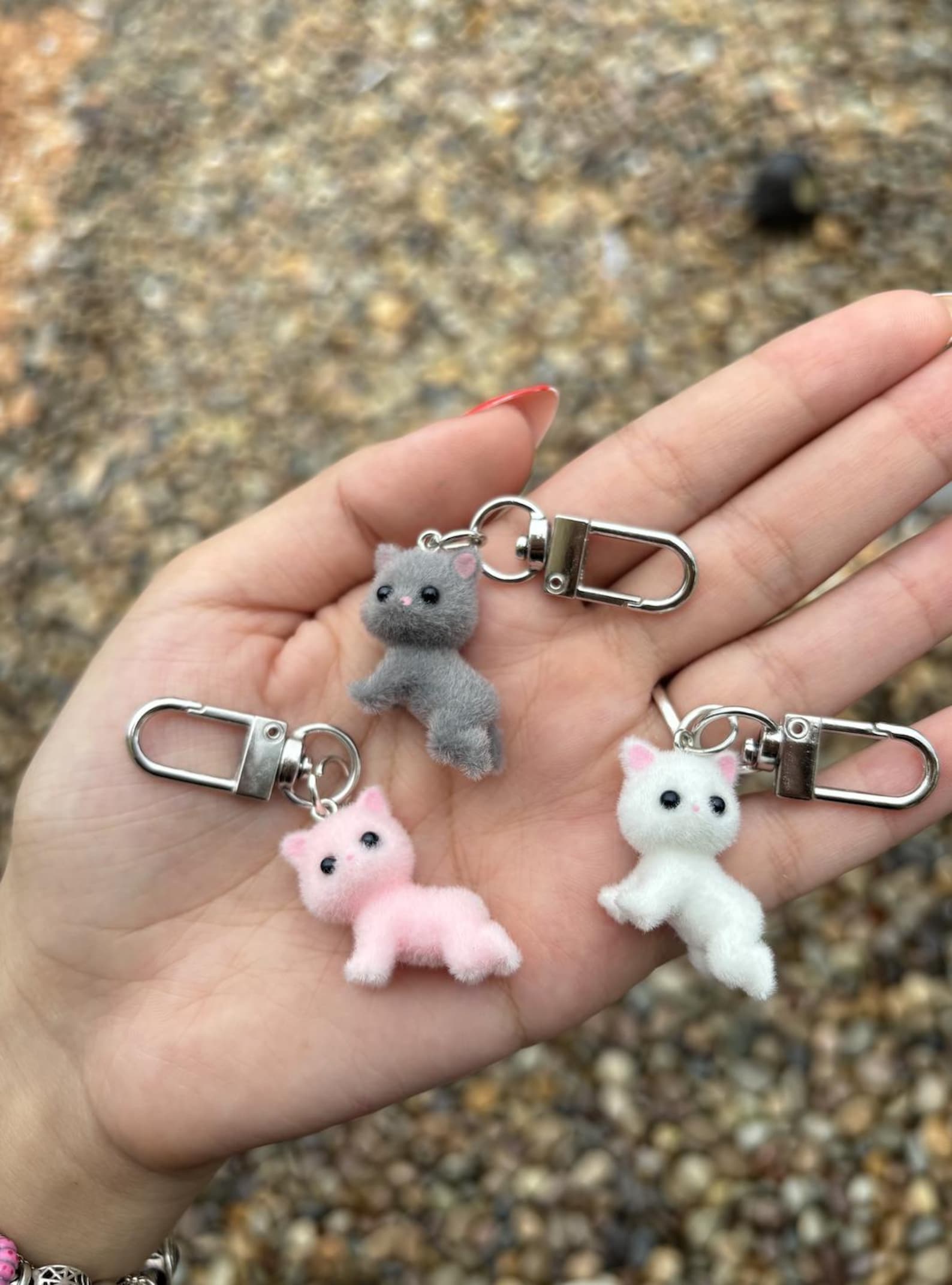 Fluffy Silly Cat Keychain - Price is per Keychain - More Keychains in ...