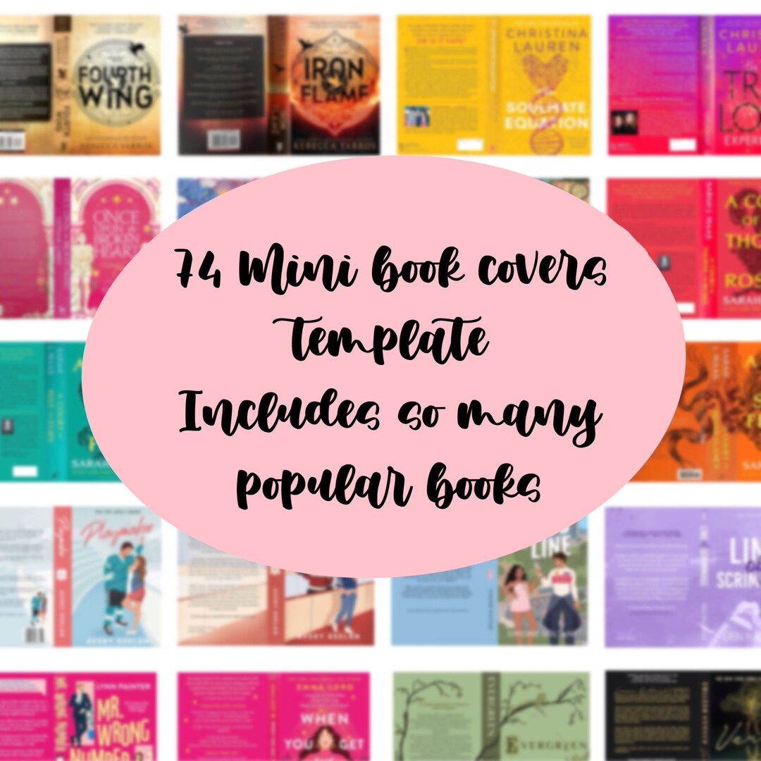 74 Mini Book Covers - Etsy